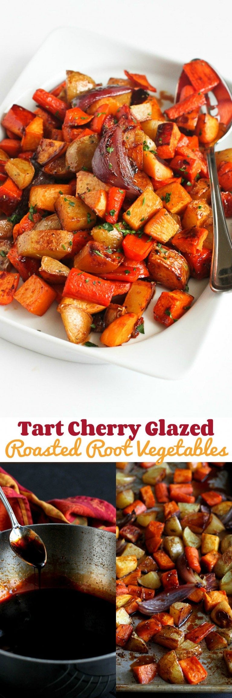 Tart Cherry Glazed Roasted Root Vegetables Recipe - Cookin Canuck