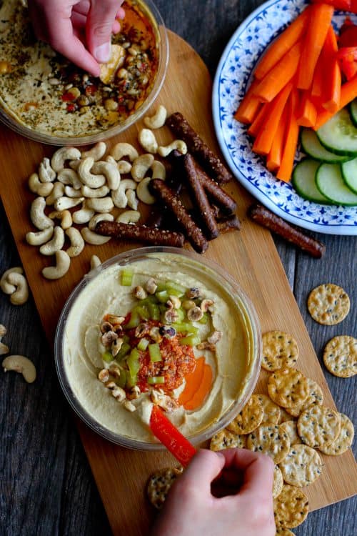 Pesto, Pickled Celery & Hazelnut Hummus Recipe: The Unofficial Meal ...