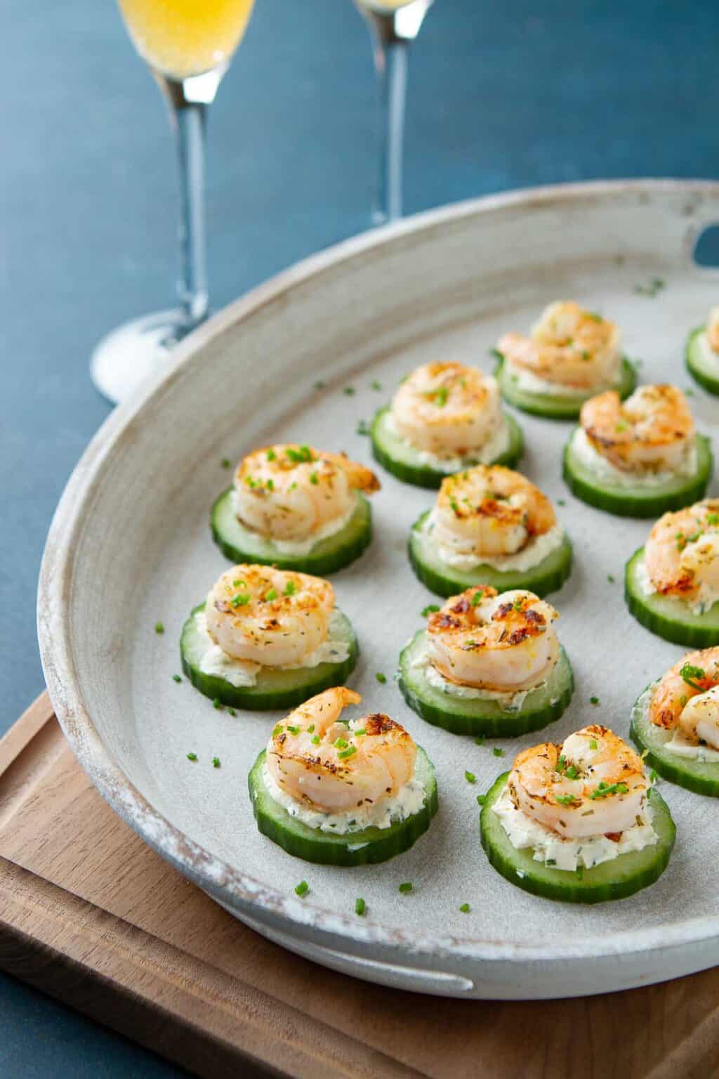 Cucumber Shrimp Appetizers - Cookin Canuck