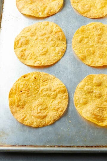 Baked Tostada Shells - Cookin Canuck