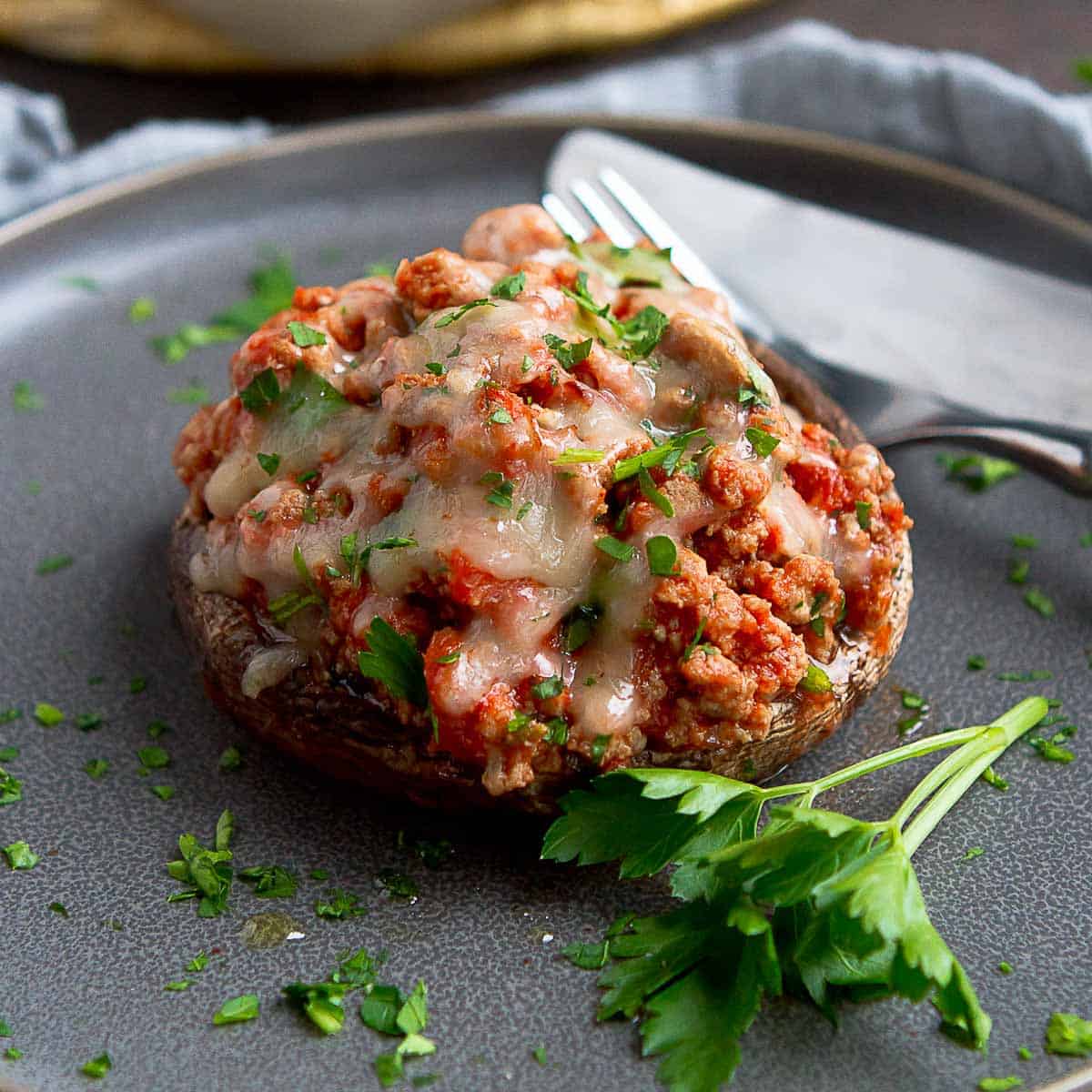 Stuffed Portobello Mushroom Caps